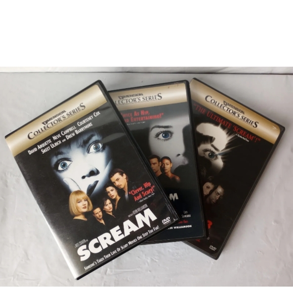 Source Unknown | Media | Scream Dvd Lot 2 3 Neve Campbell Horror Scary ...
